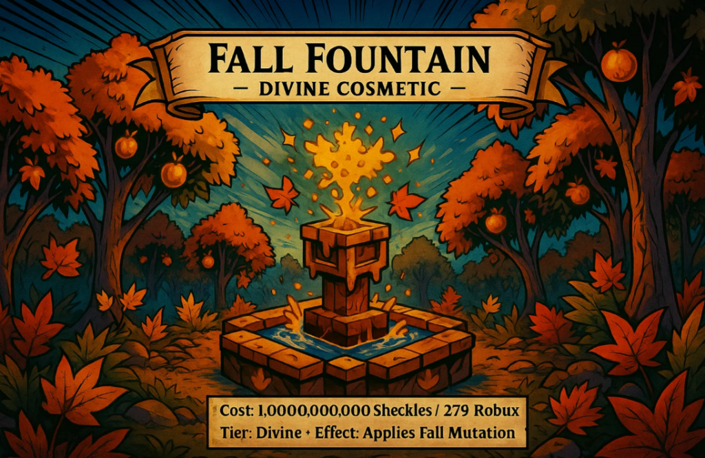 How to Get Fall Fountain in Grow a Garden – guildwars2goldguide